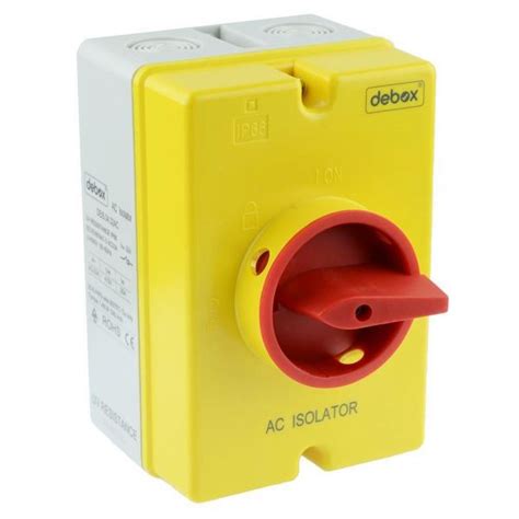 Hylec 32a 4 Pole Rotary Isolator Switch Ip66 De1s 04 32ac United Electrical Products