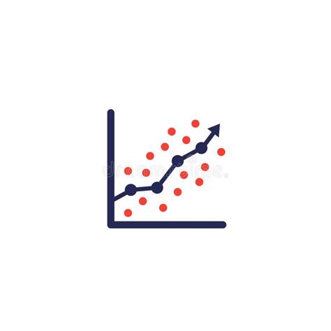Regression Analysis Icon With Graph Stock Vector Illustration Of Graph Statistics 162075672