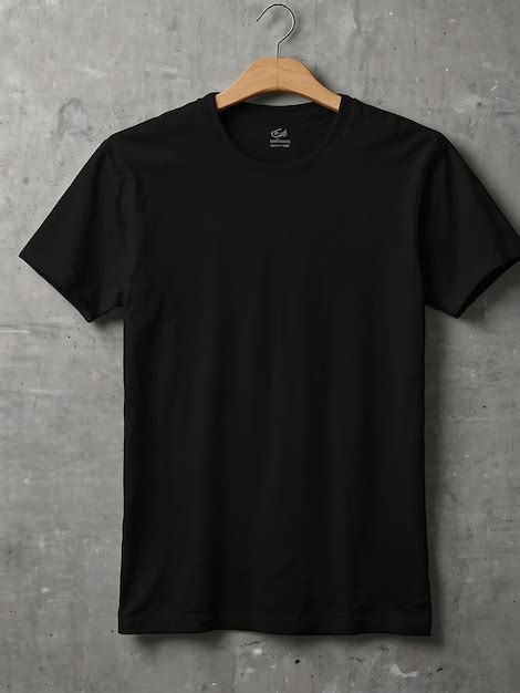 Elevate Basics Blank Black Tees Premium Ai Generated Image