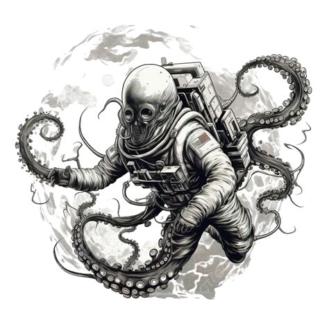 거대한 문어 싸움 우주 비행사 문신 타투 잉크 전통 문신 Png 일러스트 및 이미지 에 대한 무료 다운로드 Pngtree