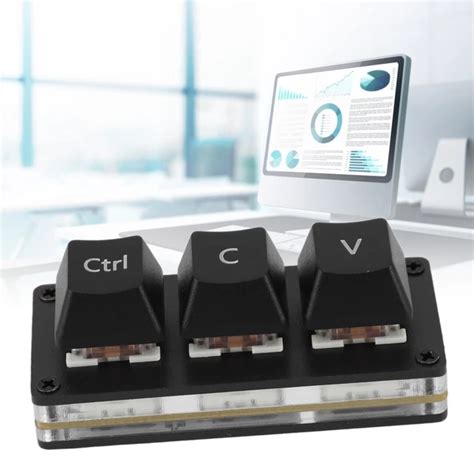 3 Key Mini Keypad Red Switch Hot Swappable Usb One Handed Keypad Rhs £1495 Picclick Uk