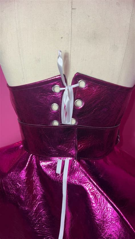 Metallic Barbie Corset Dress Pink Friday 2 Etsy