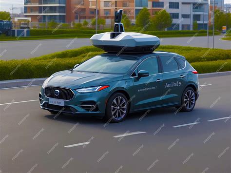 Premium Ai Image Autonomous Car Driving On The Road Selfdriving Car