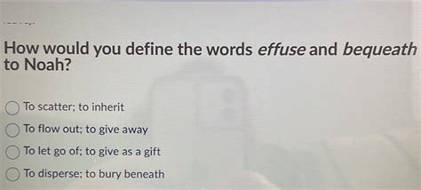 How Would You Define The Words Effuse And Studyx