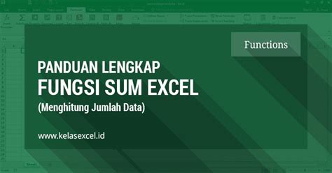 Rumus Excel Menghitung Jumlah Cell Materi Pendidikan
