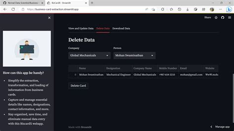 Github Nirmals Workspace Business Card Etl Business Card Extraction Webapp