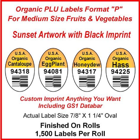 Fruit Label Codes