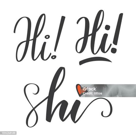 안녕하세요 아이콘 집합입니다 흰색 배경에 손으로 그린 글자 벡터 그림입니다 0명에 대한 스톡 벡터 아트 및 기타 이미지 0명