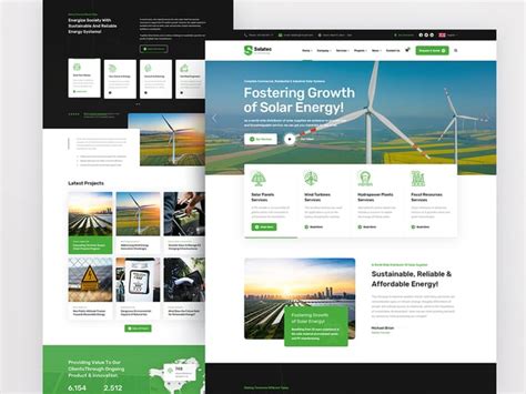 Solatec Ecology And Solar Energy Html5 Template Design Template Place