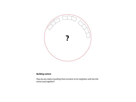 Bigによる、デンマーク・オーフスの集合住宅「sneglehusene」。開発された新地区に計画。モジュラーハウジングのコンセプトで構想され、コミュニティの中心となる池の周囲に6棟の建物が