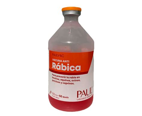 Vacuna AntirrÁbica Laboratorio Paul