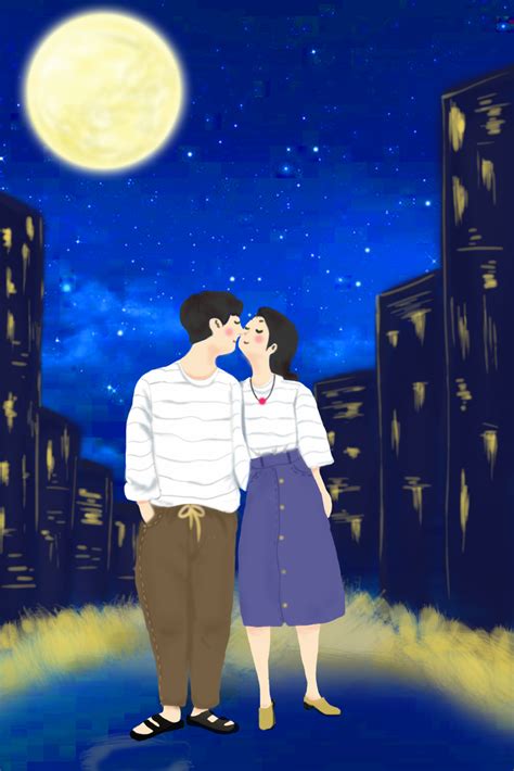 卡通爱心情侣素材 卡通爱心情侣模板 卡通爱心情侣图片高速下载 设图网