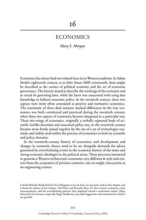PDF Morgan 2003 Economics Porter Ross Cambridge History Of