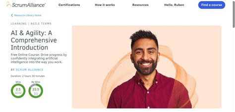 I Just Completed The Ai And Agility A Comprehensive Introduction Course The Scrum Alliance