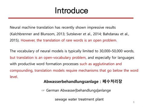 Neural Machine Translation Of Rare Words With Subword Units Ppt