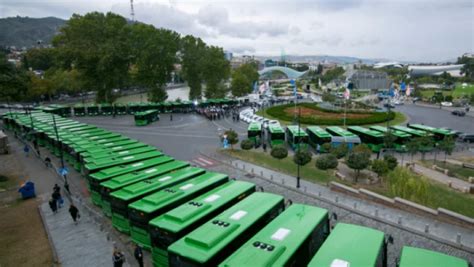 თბილისში Isuzu ს 8 მეტრიანი ავტობუსები ხვალიდან გამოჩნდება