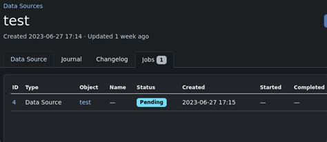 Datasource Sync Stuck In Queued State · Issue 13090 · Netbox