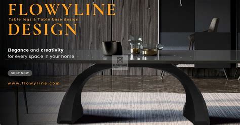 Metal Counter And Bar Table Legs Curva Modern Flowyline