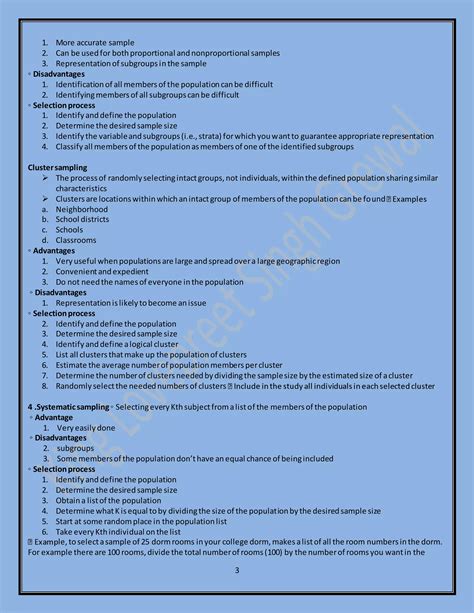 Sampling Types Advantages And Disadvantages Of The Sampling Docx