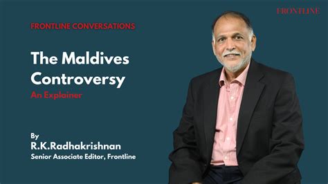 Video The India Maldives Controversy An Explainer By R K Radhakrishnan News Summed Up