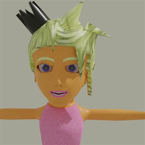 3d Model Princess Player Vr Ar Low Poly Cgtrader