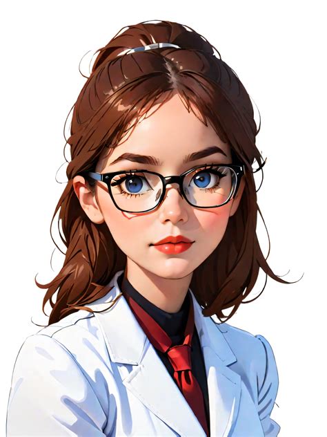Ai Generated Female Teacher With Glasses 34813198 Png