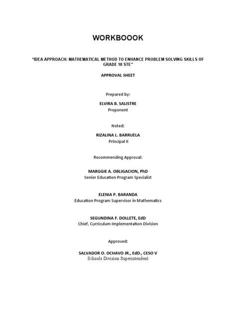 Mathematics 10 Workbook Pdf Mathematics