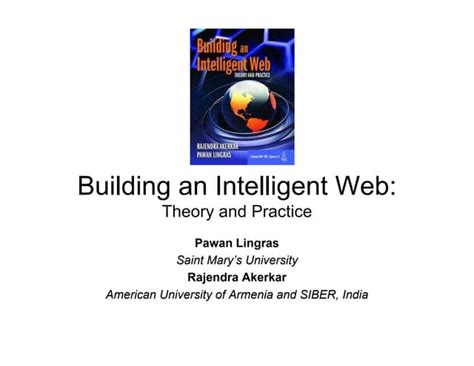 Building An Intelligent Web Theory And Practice Ppt