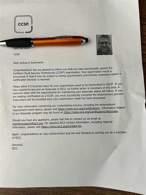 Josh Sutherland Cissp On Linkedin Happy To Say I Provisionally Passed The Isc2 Ccsp Exam Today