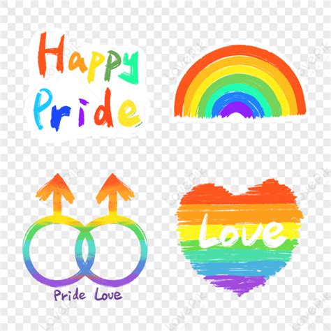 Rainbow Pride Love Sticker Homosexual Rainbow Stickers Joint Sex Love