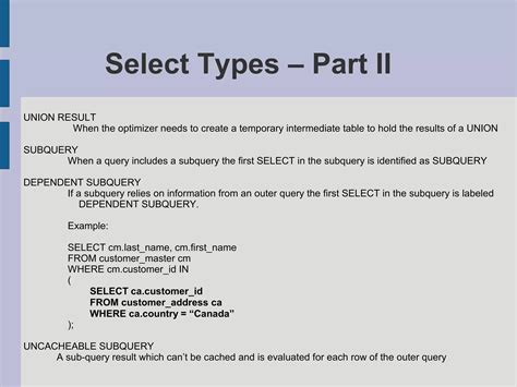 Mysql Query And Index Tuning Pdf Databases Computer Software And