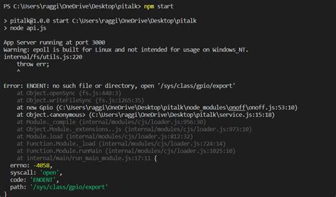 Nodejs Epoll Is Built For Linux And Not Intended For Usage On