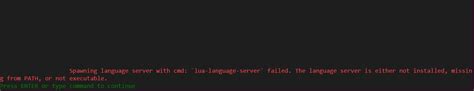 Spawning Language Sever With Cmd Lua Language Server · Issue 38 · Lunarvimlaunchnvim · Github