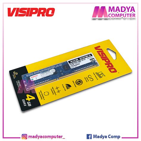 PERIPHERAL KOMPUTER LAPTOP Memory RAM LONGDIMM Untuk PC DDR3 Memory RAM PC VISIPRO 4GB