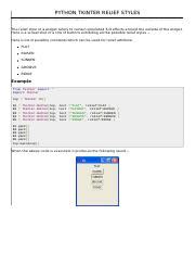 Tk Relief Pdf PYTHON TKINTER RELIEF STYLES Tutorialspoint Python Tk Relief Htm