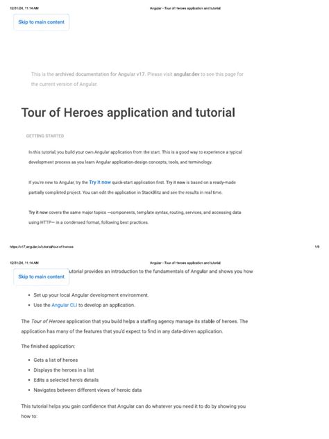 Angular Start Tutorial Pdf