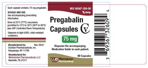 Pregabalin Package Insert Prescribing Information