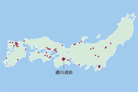 初期古墳の分布図