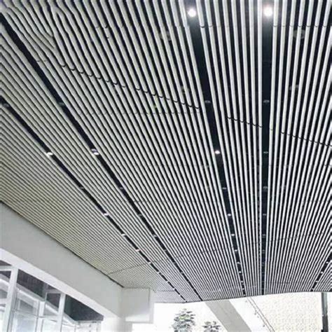 Aluminium U Shape Baffle False Ceiling System For Sound Diffusers At