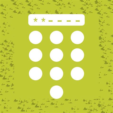 Passcode Lock Vector Icon 22305477 Vector Art At Vecteezy