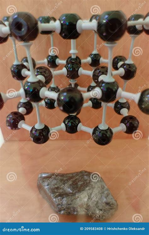 Crystal Lattice Of Graphite Graphite Structure Stock Photo Image Of
