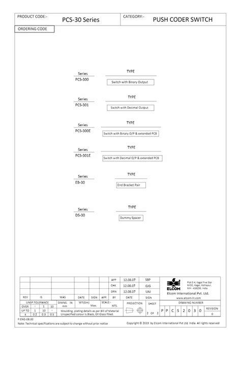 Pcs 30 Series Push Coder Switch At ₹ 124piece Pune Id 2855129798962