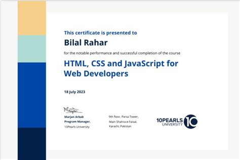 bilal rahar on linkedin webdeveloper html css javascript