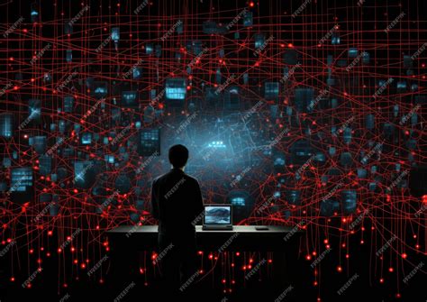 Premium Photo Ai Analyzing A Massive Flow Of Network Traffic To