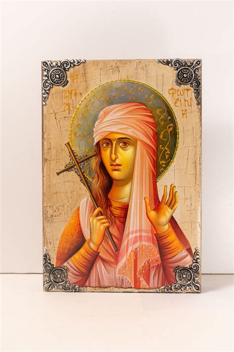 Saint Photini Samaritan Woman Orthodox Icon Byzantine Etsy