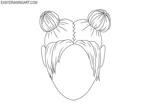 How To Draw Hair Buns