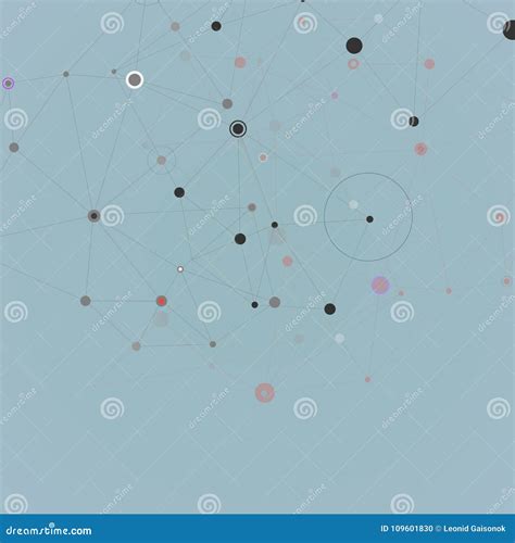 Vector Network And Connection Background For Your Presentation Stock Vector Illustration Of