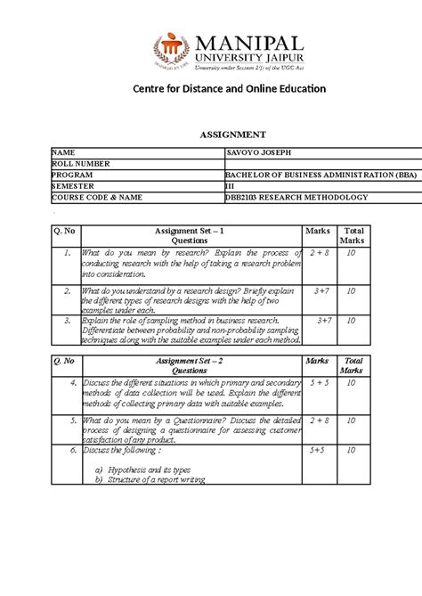 Assignment Dbb2103 Bba 3 Set 1 And 2 April 2024 Centre For Distance