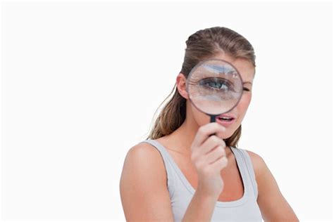Detective Eye Magnifier Eye Magnifying Glass Vector Magnifier Eye