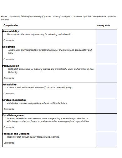 29 Self Appraisal Examples To Download